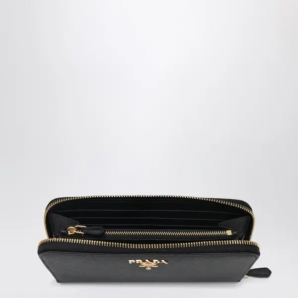 Prada Large Saffiano Wallet - Black