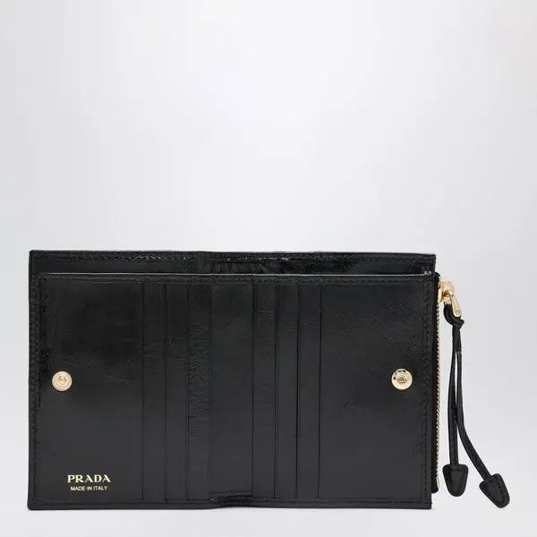 Prada Leather Small Wallet - Black