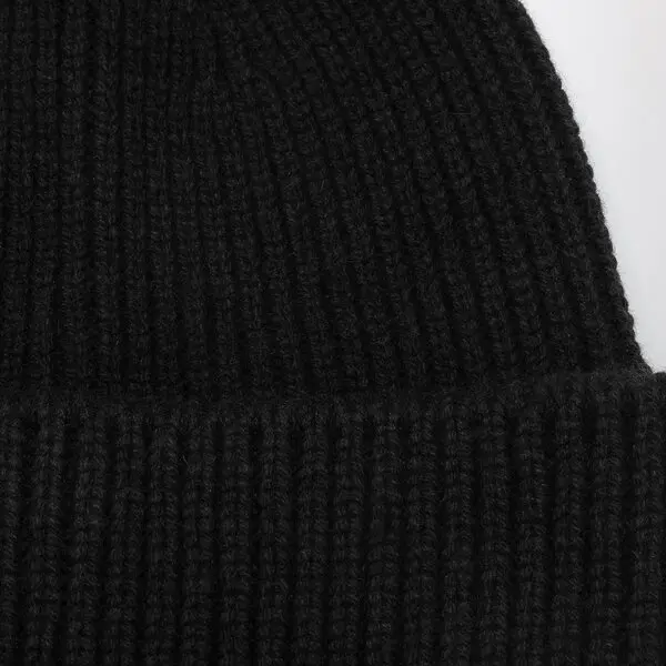 Destin Cashmere Blend Beanie - Black