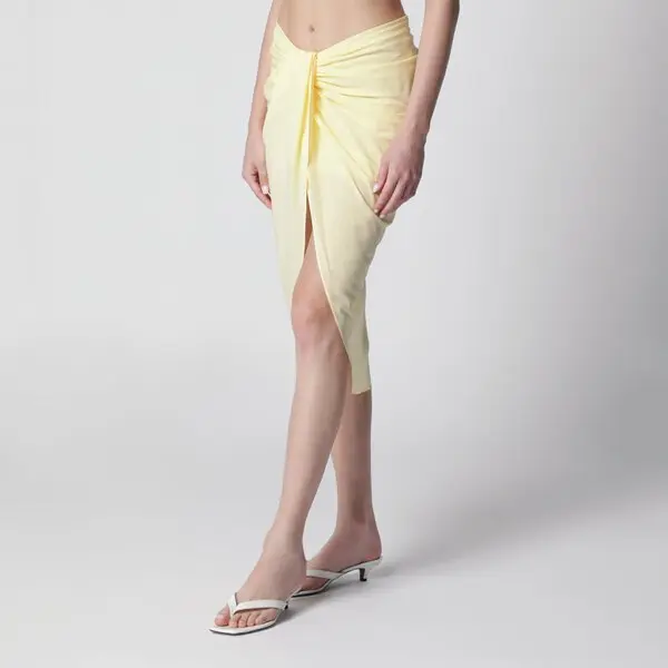 Jacquemus Light Asymmetric Pareo Skirt - Yellow