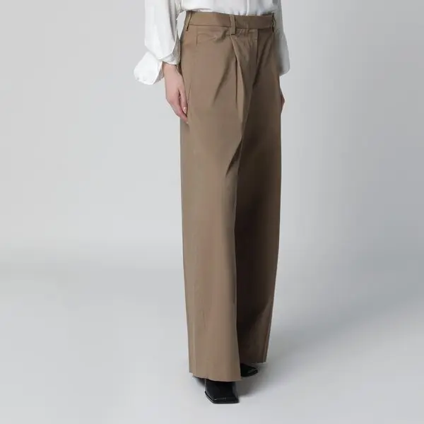 THELATEST Cognac Cotton Deva Trousers - Brown