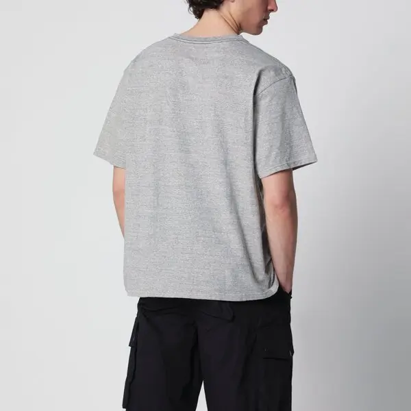 Needles Cotton T-shirt With Embroidery - Grey