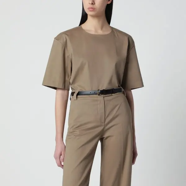 THELATEST Short-sleeve Cotton Top