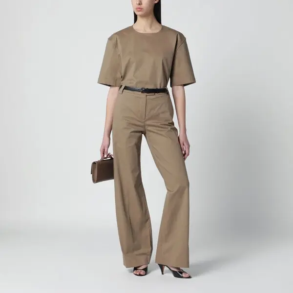THELATEST Short-sleeve Cotton Top