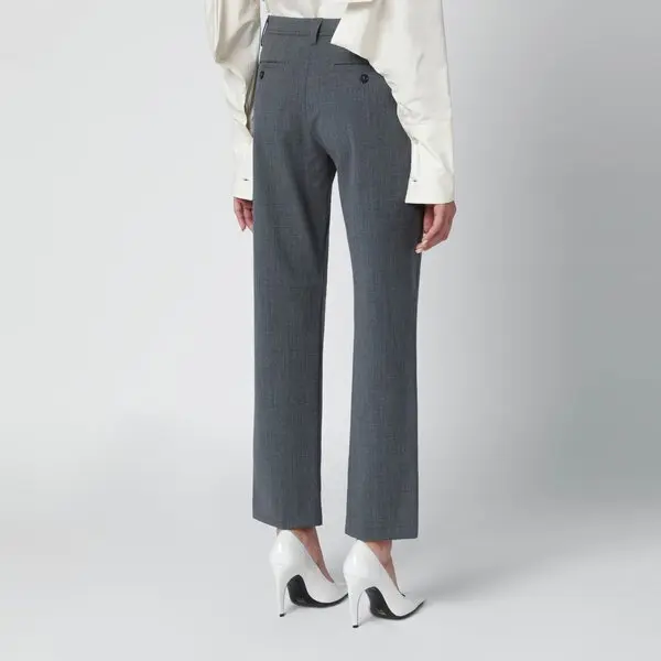 THELATEST Grey Wool-blend Tailored Trousers