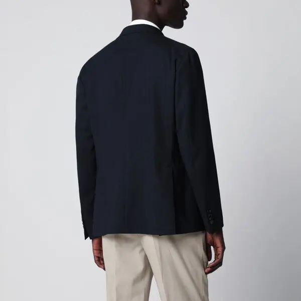 Tagliatore Single-breasted Textured Wool Jacket