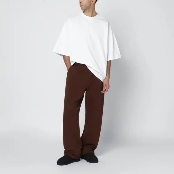ENTIRE STUDIOS Dark Cotton Joggers - Brown