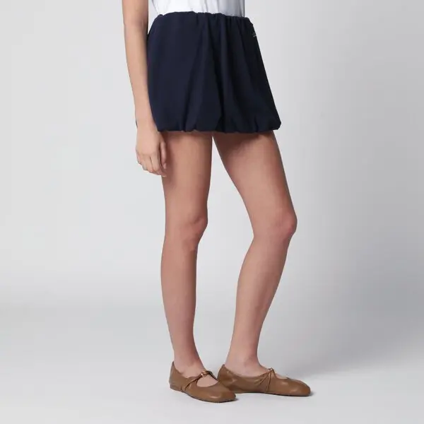 DUNST Navy Voluminous Mini Skirt - Blue