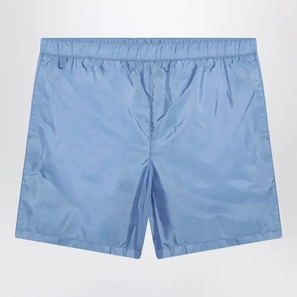 Prada Re-nylon Swim Shorts - Light Blue