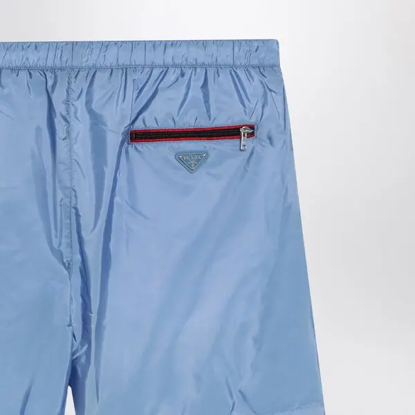Prada Re-nylon Swim Shorts - Light Blue