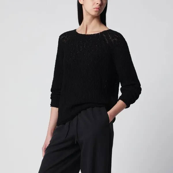 DUNST Loose-knit Cotton-blend Top