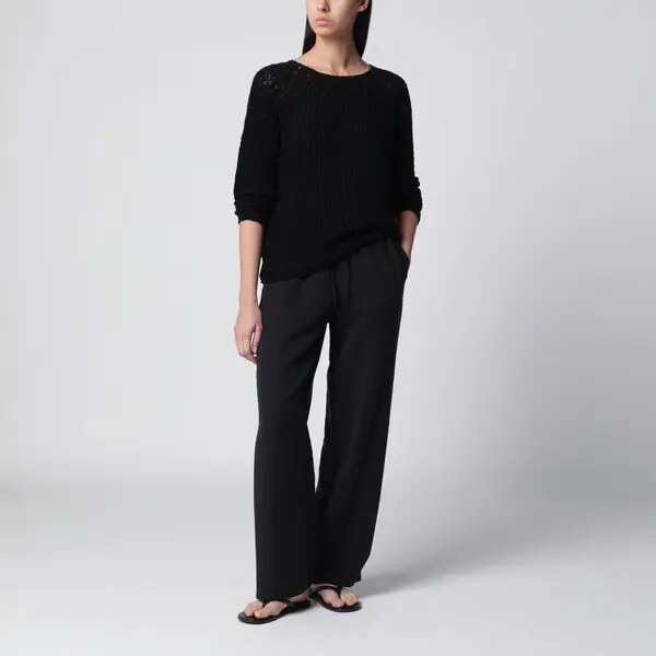 DUNST Loose-knit Cotton-blend Top