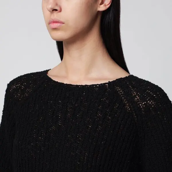 DUNST Loose-knit Cotton-blend Top