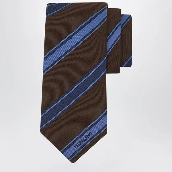 FERRAGAMO Regimental Jacquard Tie - Multicolor