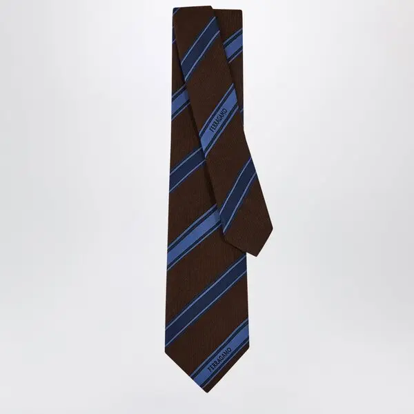 FERRAGAMO Regimental Jacquard Tie