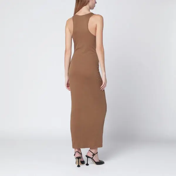 ENTIRE STUDIOS Sleeveless Cotton-blend Maxi Dress - Beige