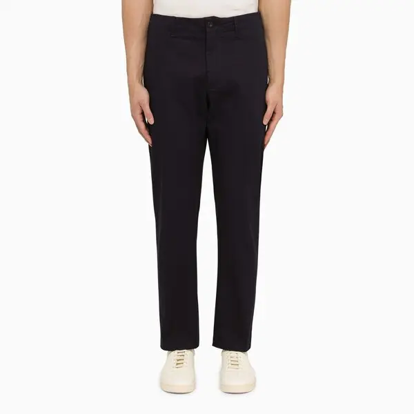 DEPARTMENT 5 Navy Cotton Trousers - Blue