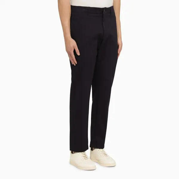 DEPARTMENT 5 Navy Cotton Trousers - Blue