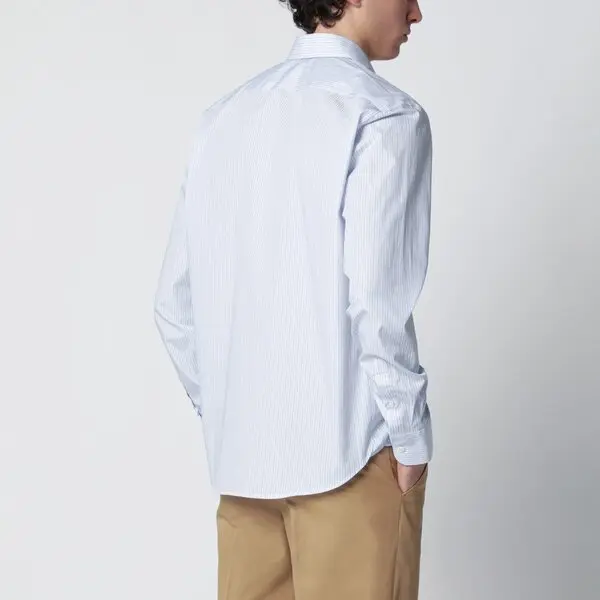 Prada Striped Cotton Poplin Shirt