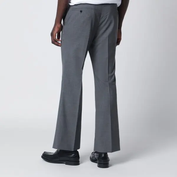 Prada Flared Virgin Wool Trousers
