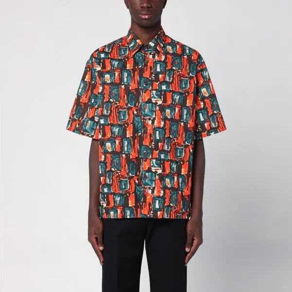 Prada Multicoloured Cotton Print Shirt
