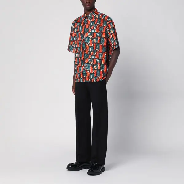 Prada Multicoloured Cotton Print Shirt
