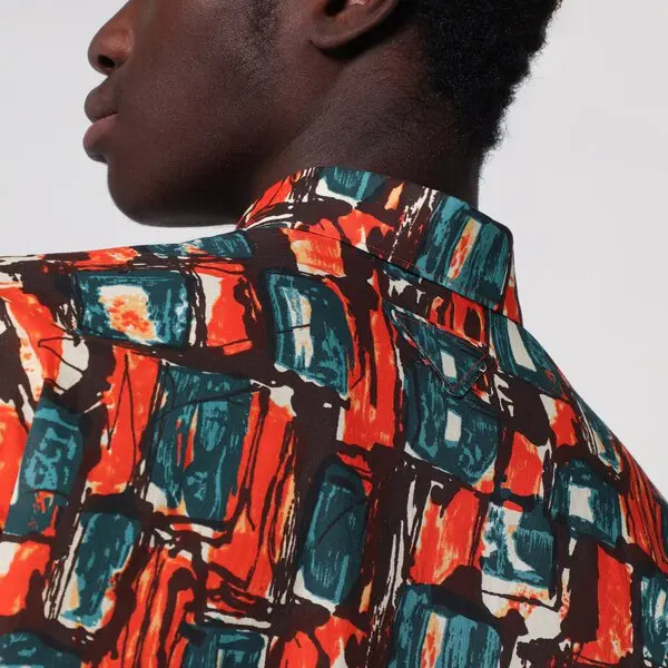 Prada Multicoloured Cotton Print Shirt