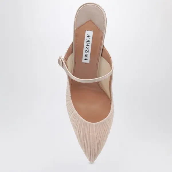 AQUAZZURA Voile Mule 75 Powder