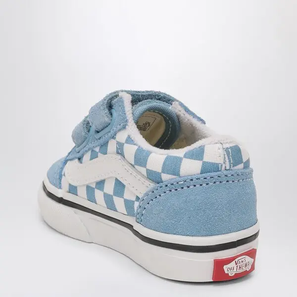 VANS Old Skool Sneakers With Checked Pattern - Light Blue