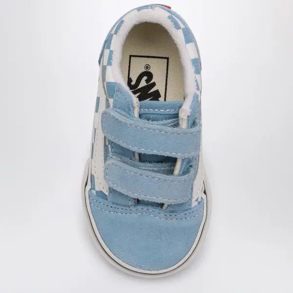 VANS Old Skool Sneakers With Checked Pattern - Light Blue