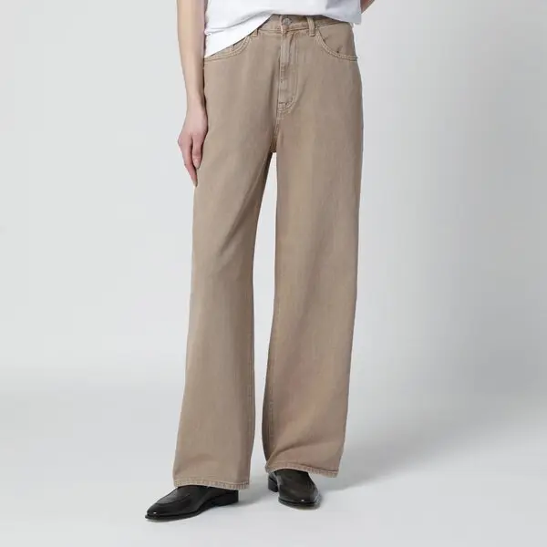 DUNST Sand Relaxed Wide Leg Jeans