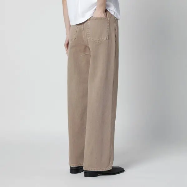 DUNST Sand Relaxed Wide Leg Jeans