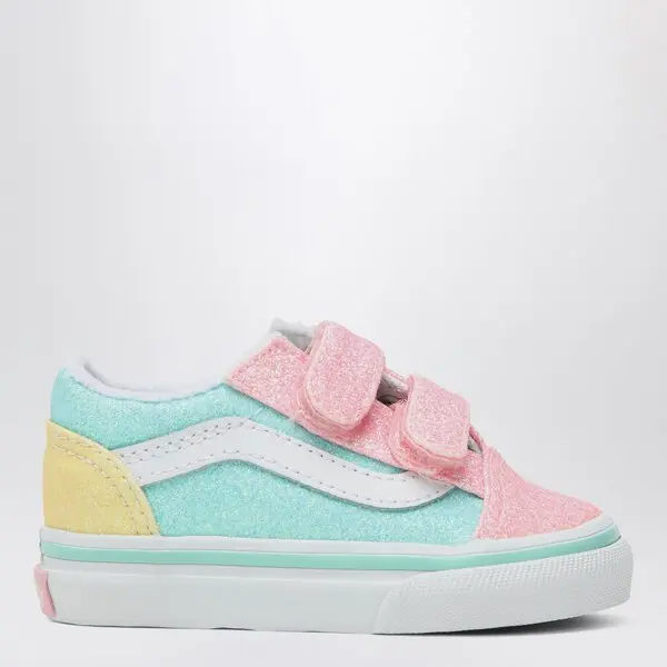 VANS Glitter Sneakers With Side Stripe And Waffle Sole - Multicolor
