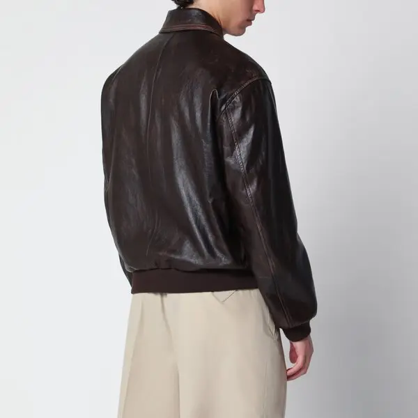 Prada Vintage Nappa Leather Bomber Jacket