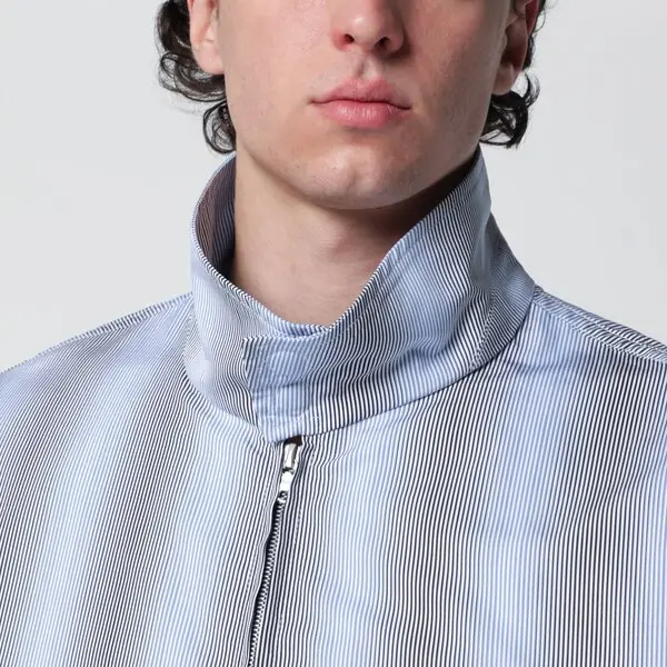 Dries Van Noten Textured Striped Zip Jacket