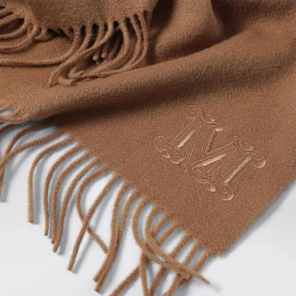 Max Mara Camel-colored Cashmere Scarf - Brown