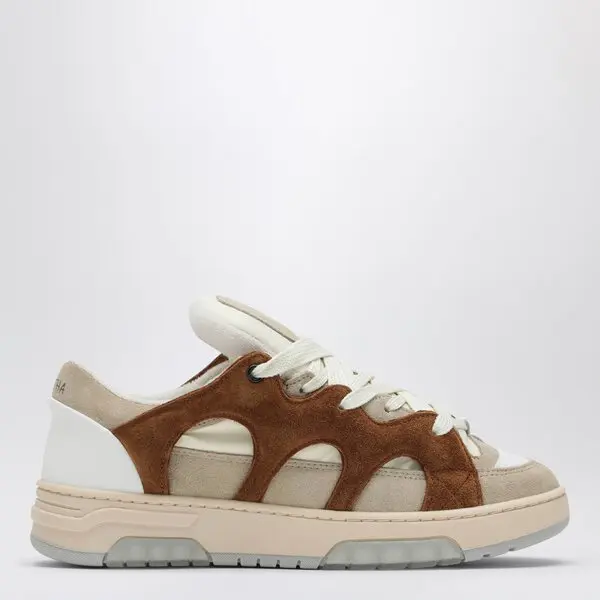 SANTHA Mesh And Suede Sneakers