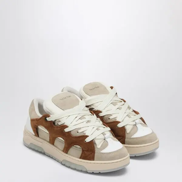 SANTHA Mesh And Suede Sneakers