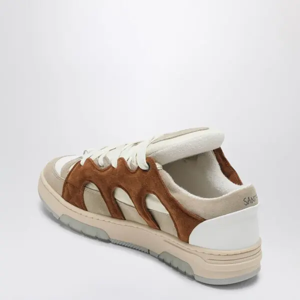 SANTHA Mesh And Suede Sneakers