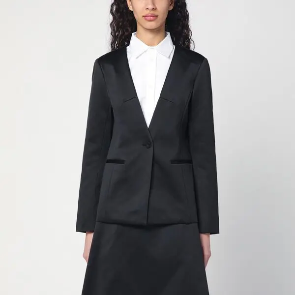 THE GARMENT Single-breasted Cotton Blend Jacket