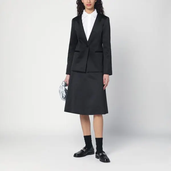 THE GARMENT Single-breasted Cotton Blend Jacket
