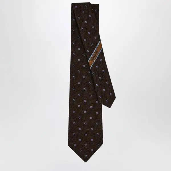 FERRAGAMO Gancini Chevron Tie