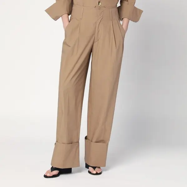 DARKPARK Wide Leg Cuffed Trousers