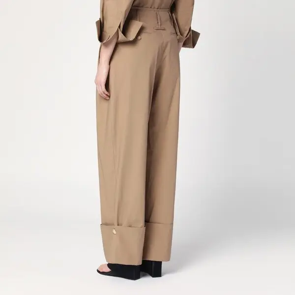 DARKPARK Wide Leg Cuffed Trousers