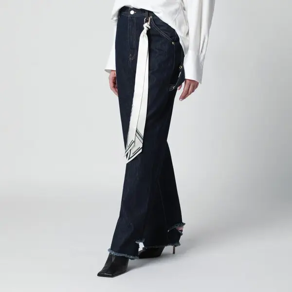 DARKPARK Carpenter Jeans With Detachable Chain - Blue