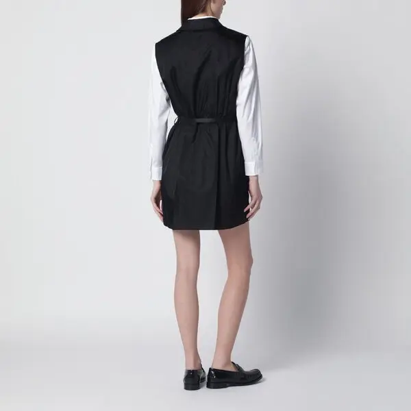 Prada Sleeveless Re-nylon Shirt Dress