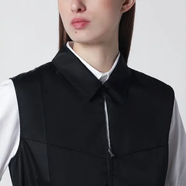 Prada Sleeveless Re-nylon Shirt Dress