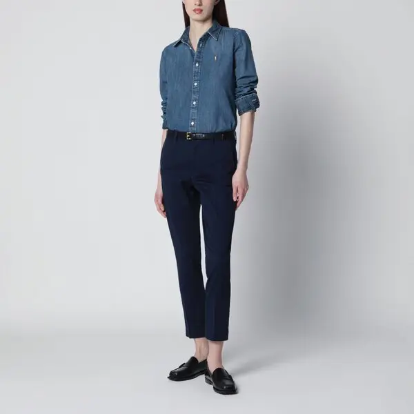 Polo Ralph Lauren Navy Cotton Trousers