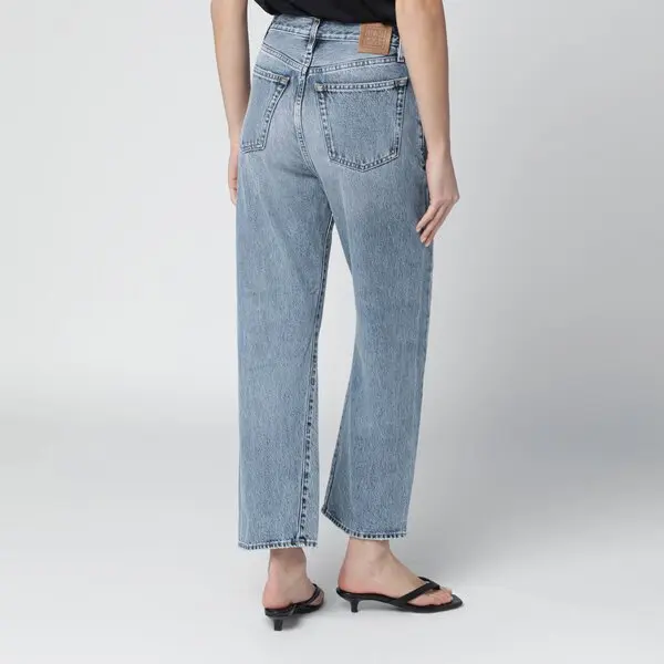 TOTEME Light Washed Cotton Denim Jeans - Blue