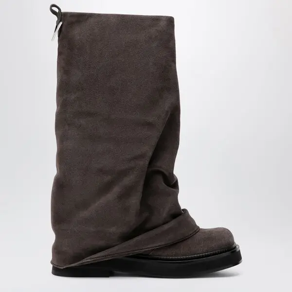 Attico Robin Suede Boots - Grey